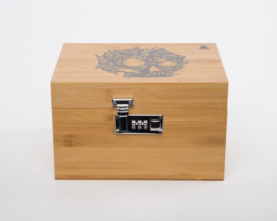 Art & Collectibles Collectibles Stash Box with Rolling tray Bamboo ...