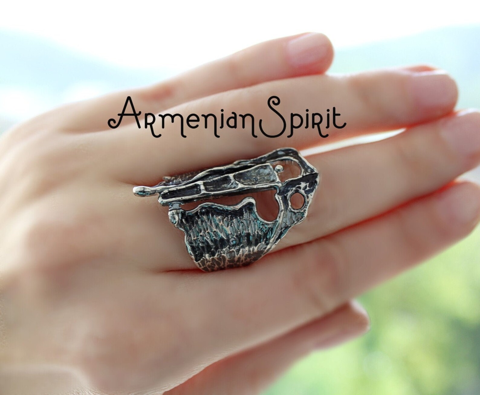 Gothic Ring SILVER 925 Black Unusual Jewelry Goth Ring Gothic - Etsy