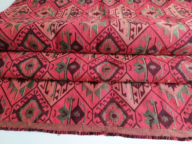 Armenian Rug Carpet 56X20 Inches Red Ethnic Cotton Blend - Etsy