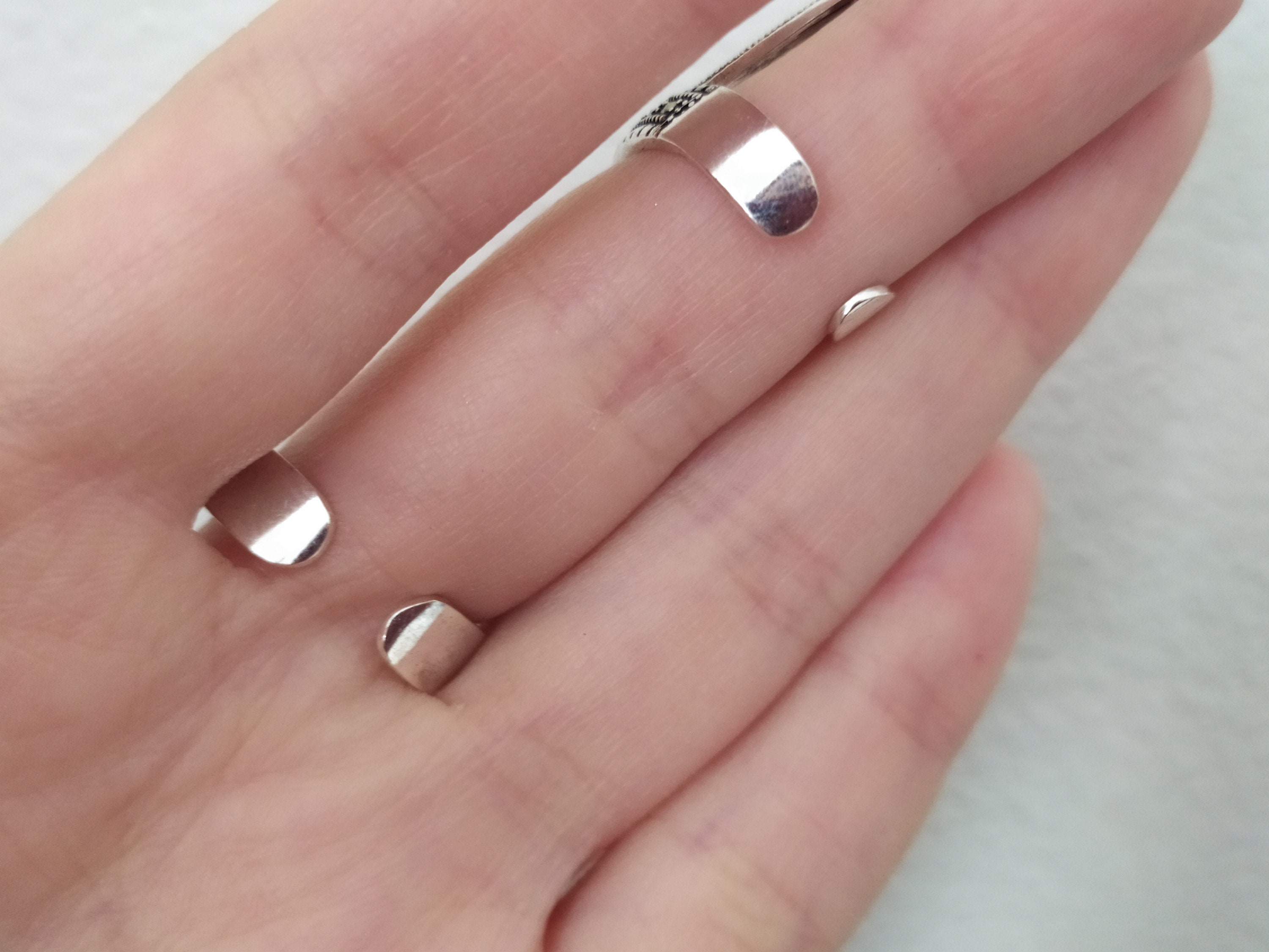 Full Finger Ring Armor Double Ring Sterling Shield Ring | Etsy
