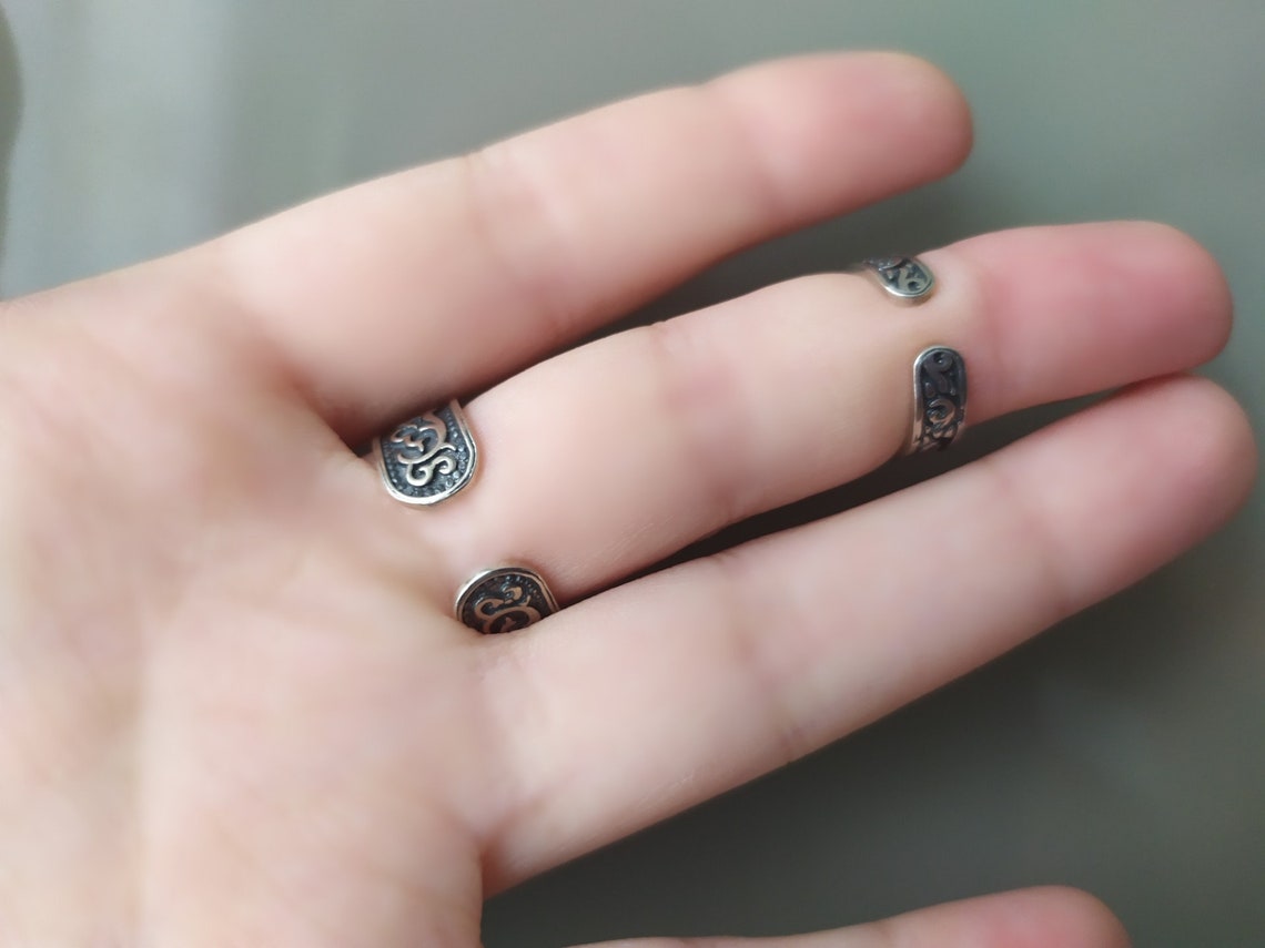 Armored Ring Sterling Silver 925 Shield Ring Full Finger Rings - Etsy