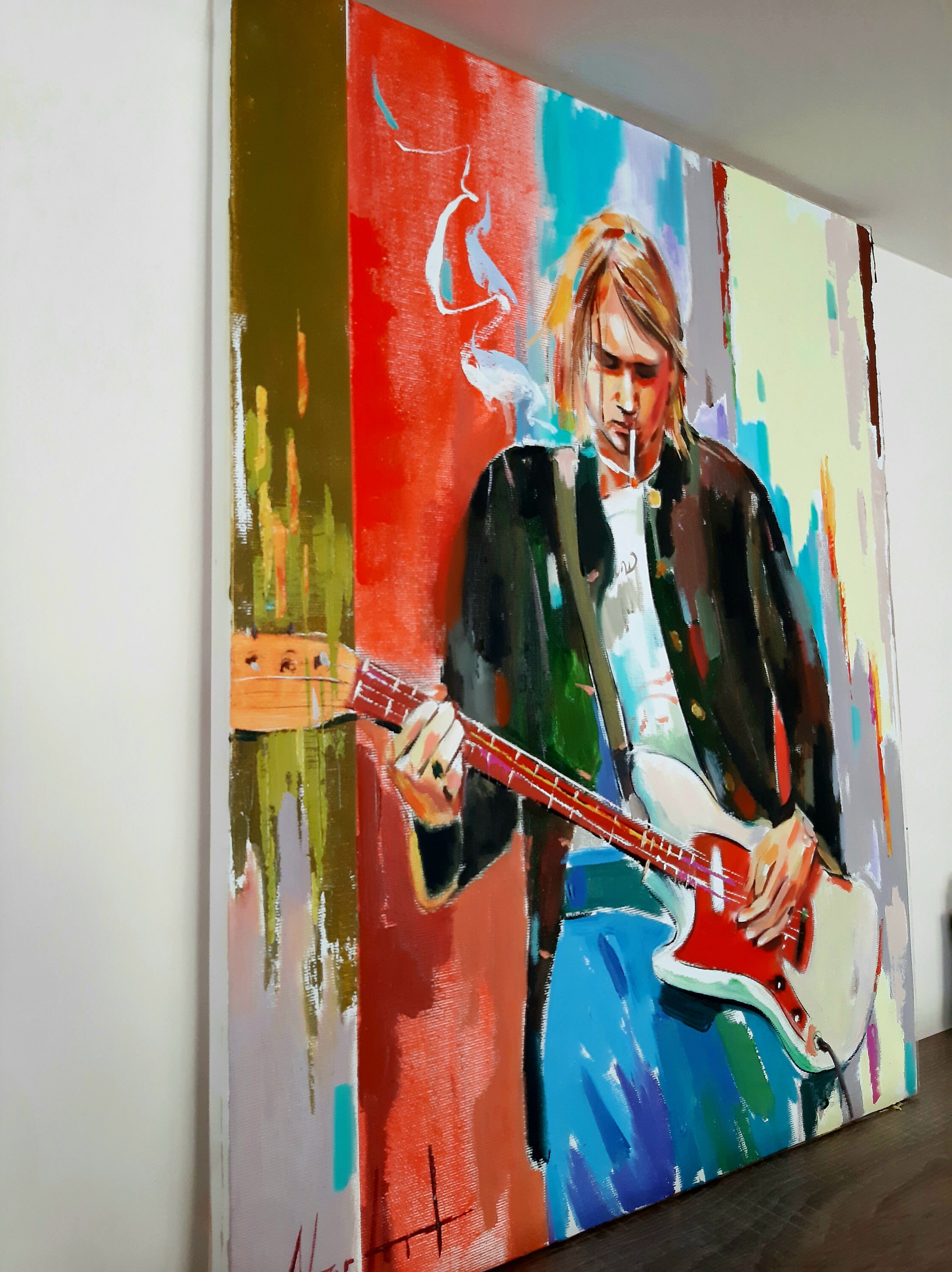 Oil Art & Collectibles Oil on canvas on a stretcher unframed 40x50 ...