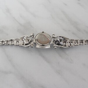 Luxury Watch Women STERLING SILVER 925 Watches Marcasite Wide Feminine ...