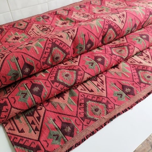 Armenian Rug Carpet 56X20 Inches Red Ethnic Cotton Blend - Etsy