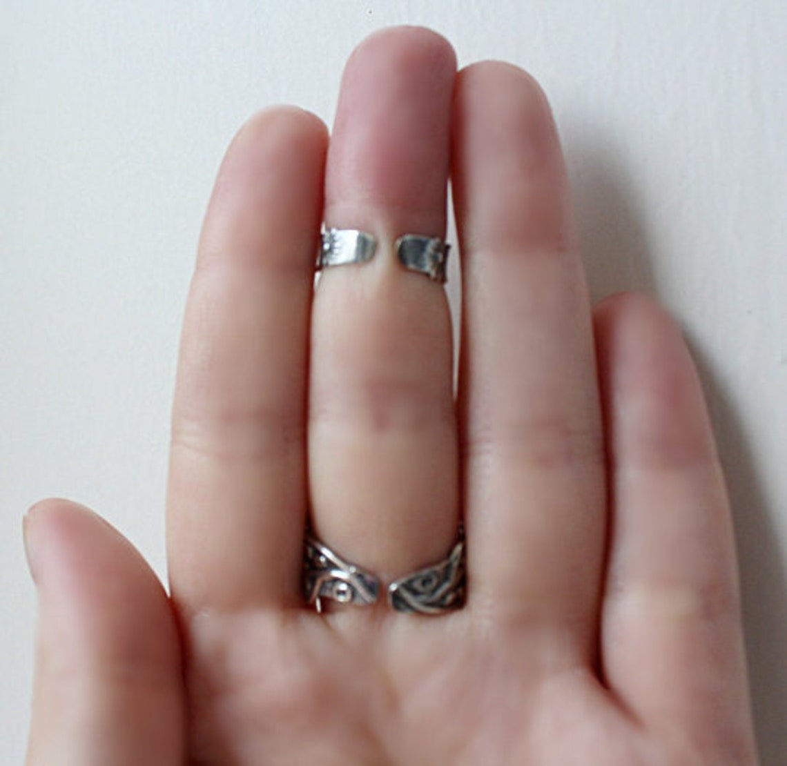 Armor Ring Sterling Silver CHOOSE Shield Ring Full Finger - Etsy