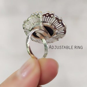 Ring Women SILVER 925 Jewelry Adjustable Unusual Rings With - Etsy