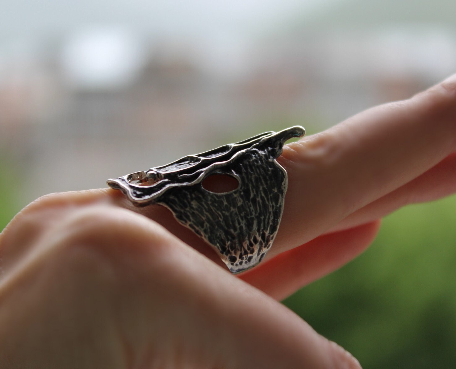 Gothic Ring SILVER 925 Black Unusual Jewelry Goth Ring Gothic - Etsy