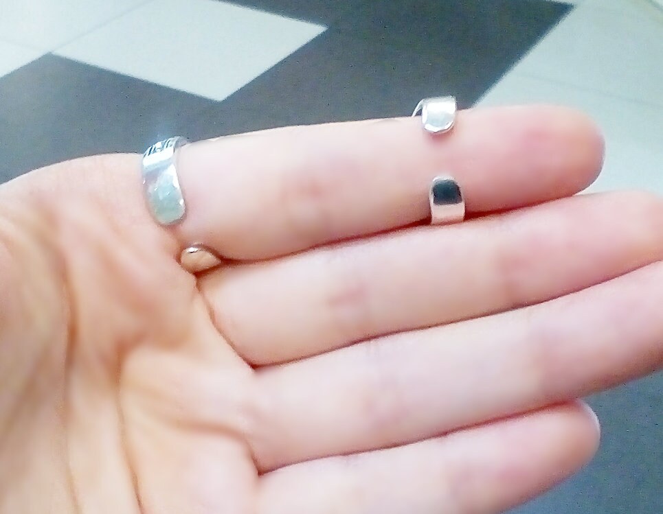 Full finger ring armor Double ring Sterling Shield ring | Etsy