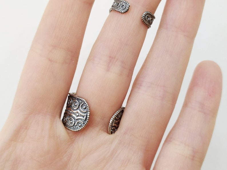 Armor ring Sterling silver 925 Double Armenian armored jewelry | Etsy