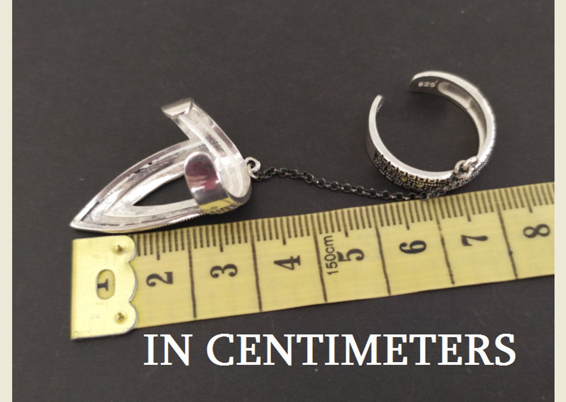 Full Finger Ring Armor Double Ring Sterling Shield Ring | Etsy