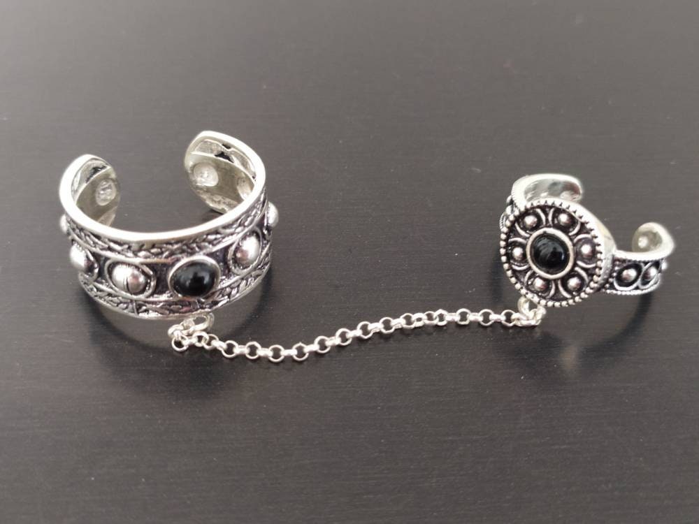Armenian Jewelry SILVER Ring Women Double Rings Adjustable | Etsy