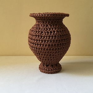 Crochet Pattern for a Vase With Bouquet of Flowers, New Home Gift ...