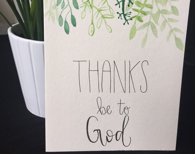 Thanks Be to God / Religious Celebration / Baptism Card / Ordination ...