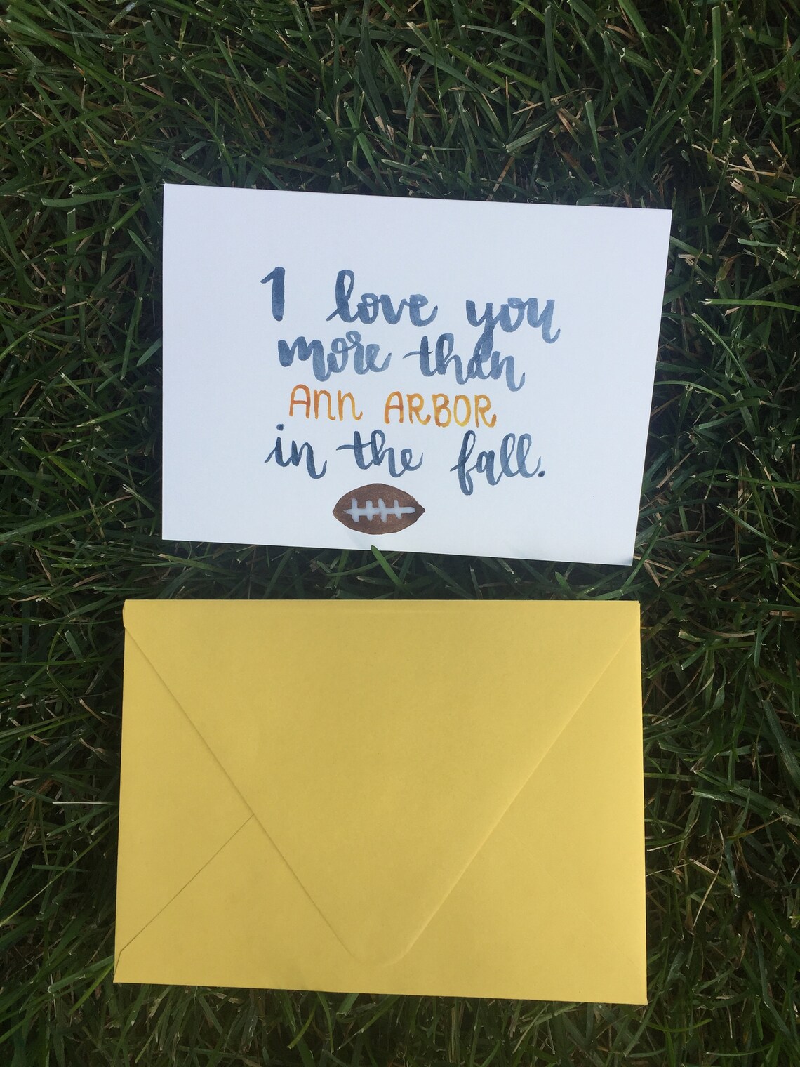 Uofm Card / Ann Arbor Michigan / University of Michigan Card / Michigan ...