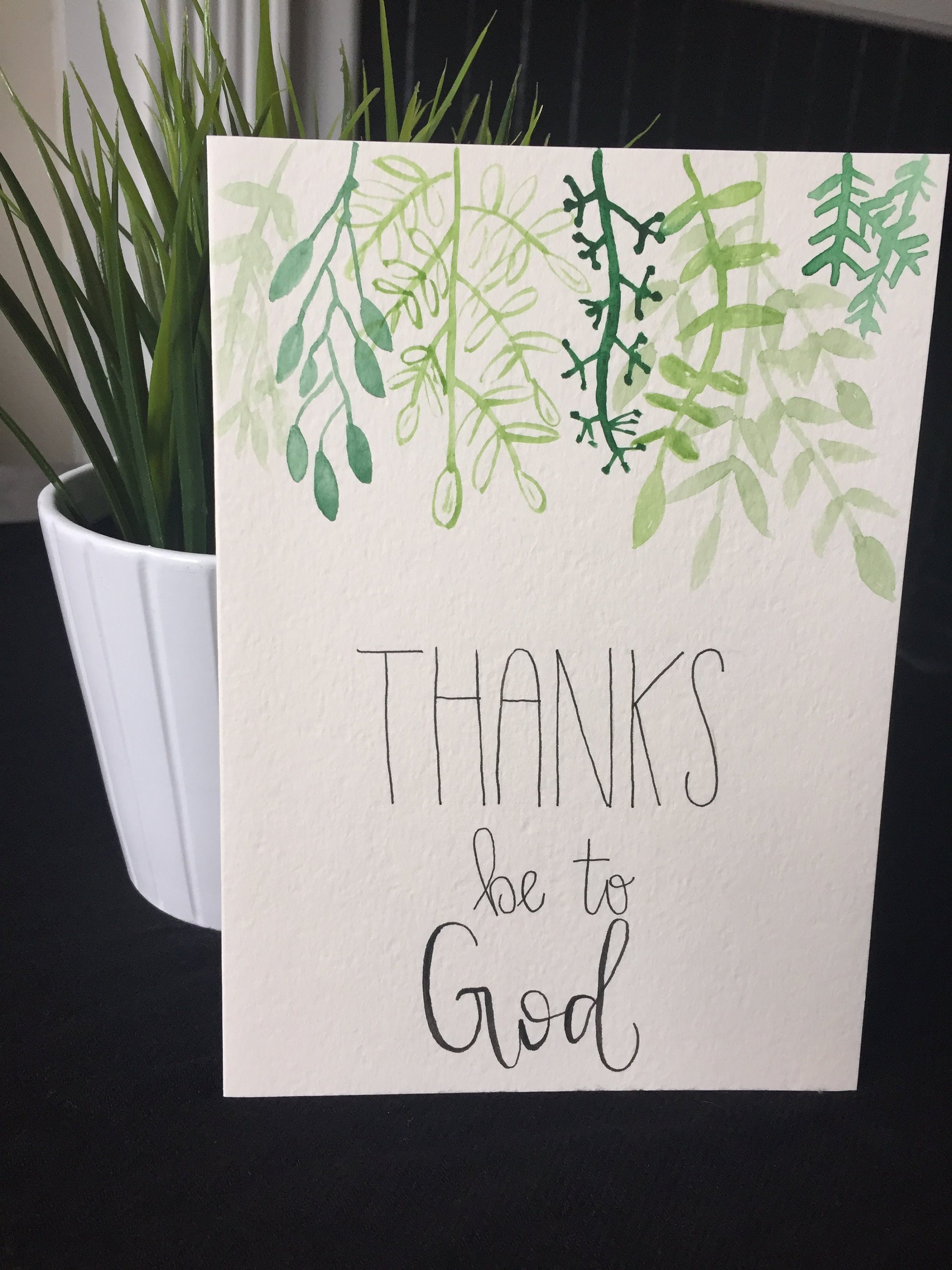 Thanks be to God / Religious Celebration / Baptism Card / | Etsy