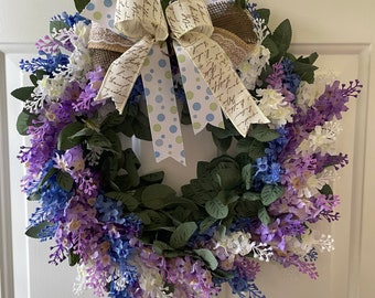 Spring Lilac Wreath | Etsy