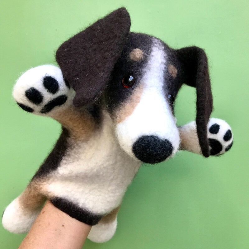 Felted Hand Puppet - Etsy