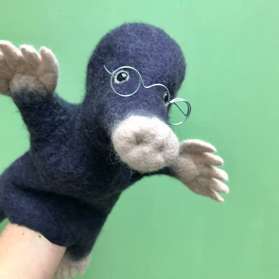 Mole, Handmade Felt Glove Puppet - Etsy