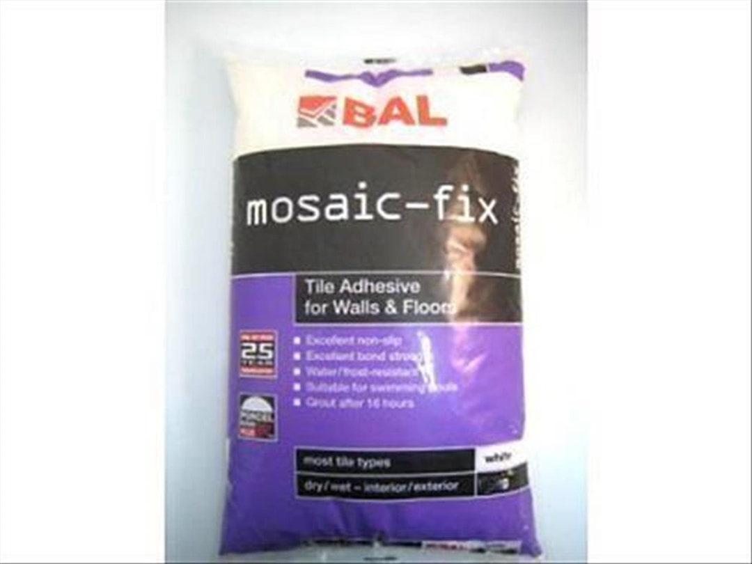 Mosaic-fix Mosaic Tile Adhesive 1kg. Extremely Strong. Used Inside or ...