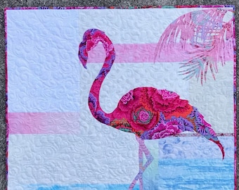 Flamingo Quilt Pattern | Etsy