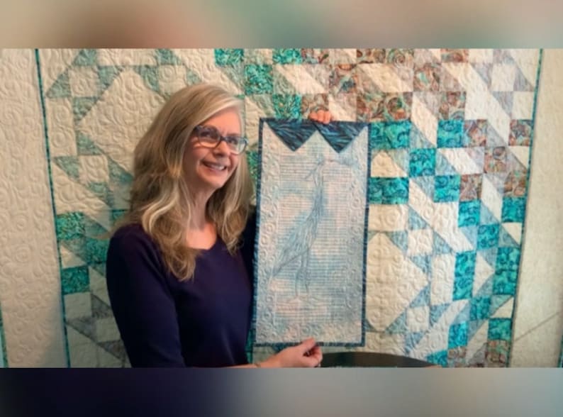 Blue Heron Quilt Pattern, Fusible Applique, Beach Theme - Etsy