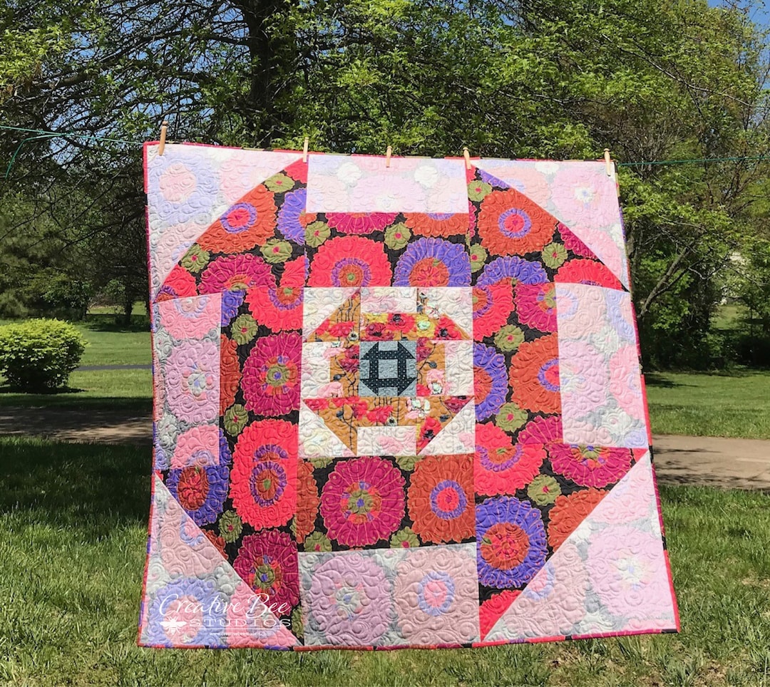 Churn Dash Quilt Pattern - Dash About Nestled Churn Dash Blocks Made ...