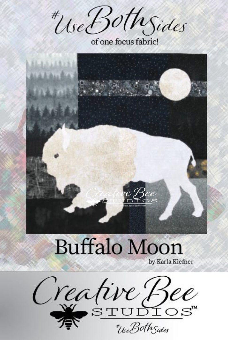 Wildlife Applique Rustic Buffalo Quilt Pattern for DIY Home - Etsy