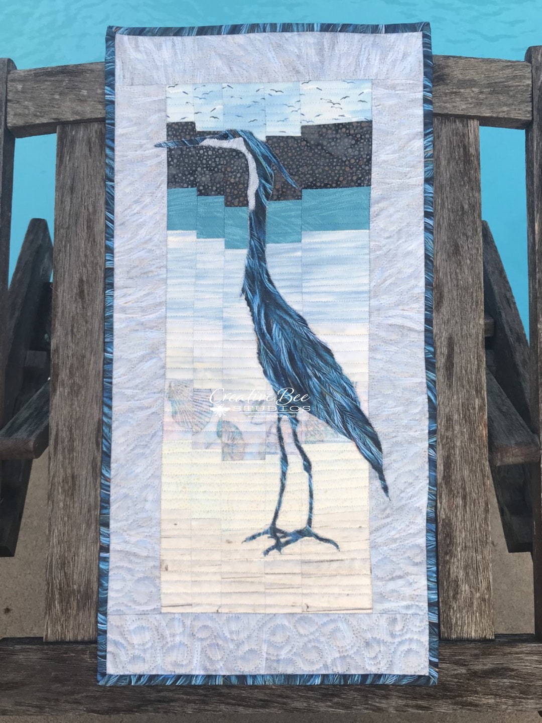 Quilt Patterns, Lord Stanley, Fusible Applique, Great Blue Heron Quilt ...