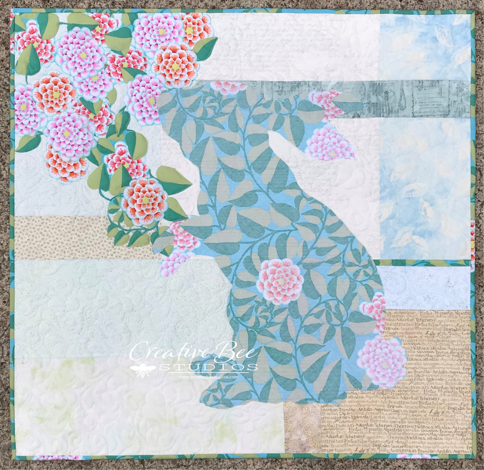 Easy Applique Designs Bunny Wall Hanging Quilt Pattern - Etsy