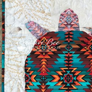 Turtle Quilt Applique Pattern - Use Both Sides of One Focus Fabric and ...
