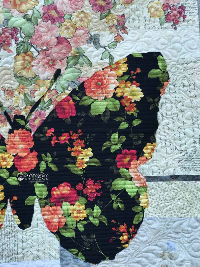 Spring Butterfly Applique, Quilt Pattern, Butterfly Quilt, Spring ...