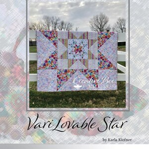 Quilt Pattern, Nestled Variable Star Block Patchwork Quilt Pattern ...