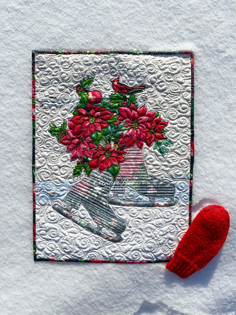 Easy Applique Designs Noelle Ice Skates Applique Winter - Etsy