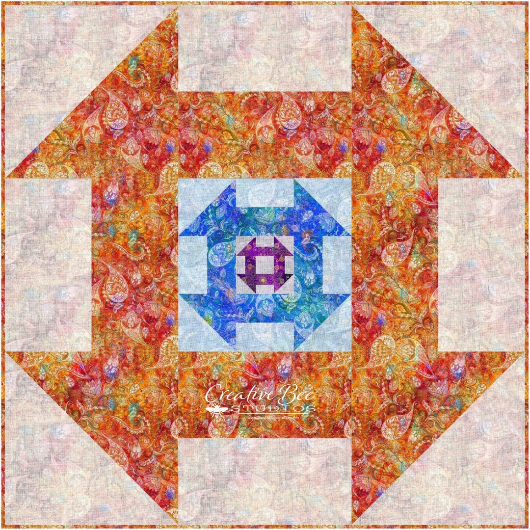 Churn Dash Quilt Pattern - Dash About - Nestled Churn Dash Blocks Made ...
