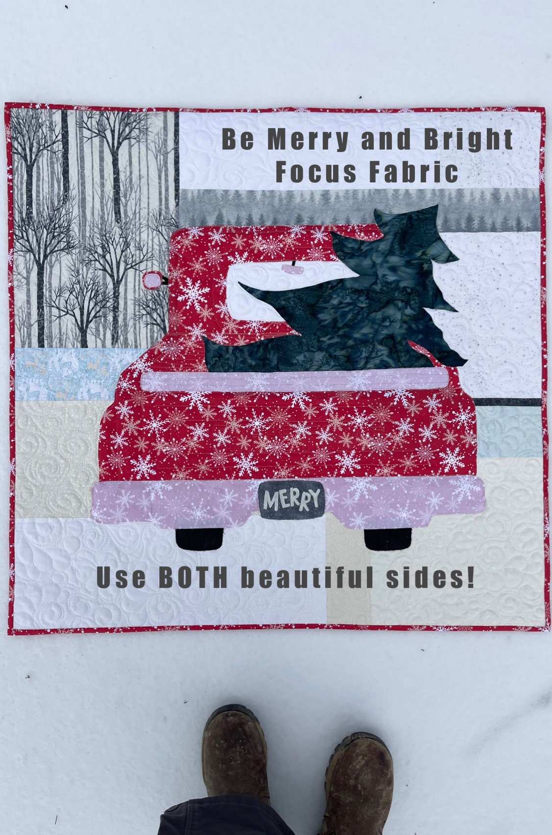 Truck Quilt Pattern, Quilt Pattern, Red Truck Applique Quilt Pattern ...