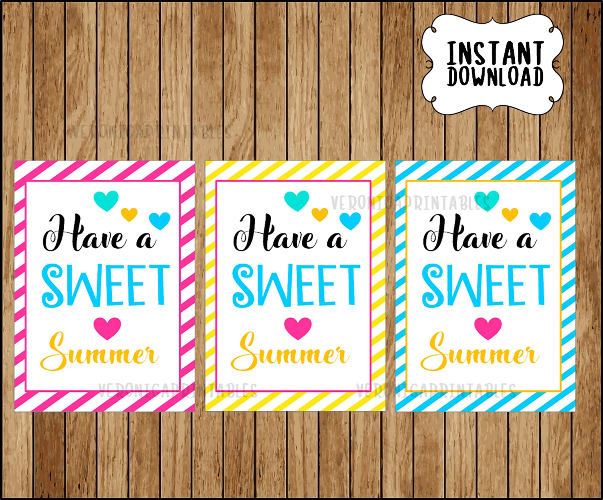 Have a sweet summer Gift Tag end of school tag Teacher gift | Etsy