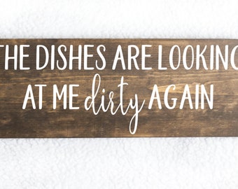 Dirty dishes sign | Etsy