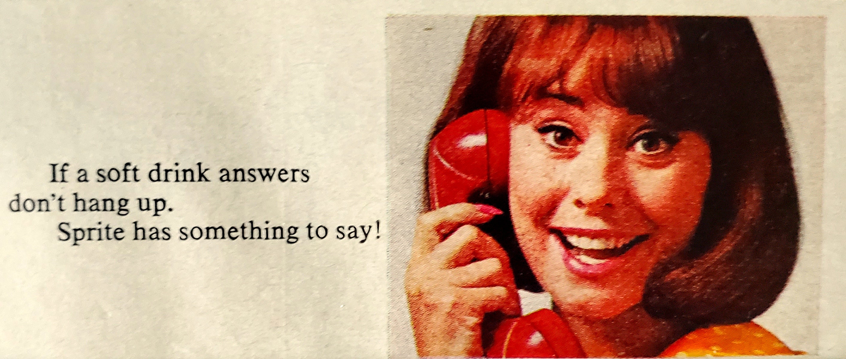 Vintage Sprite Magazine Advertisement 1960s Wall-art - Etsy