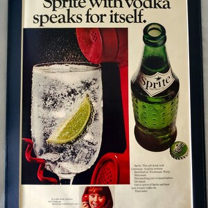 Vintage Sprite Magazine Advertisement , 1960s, Wall-art, Bar-art, Soda ...