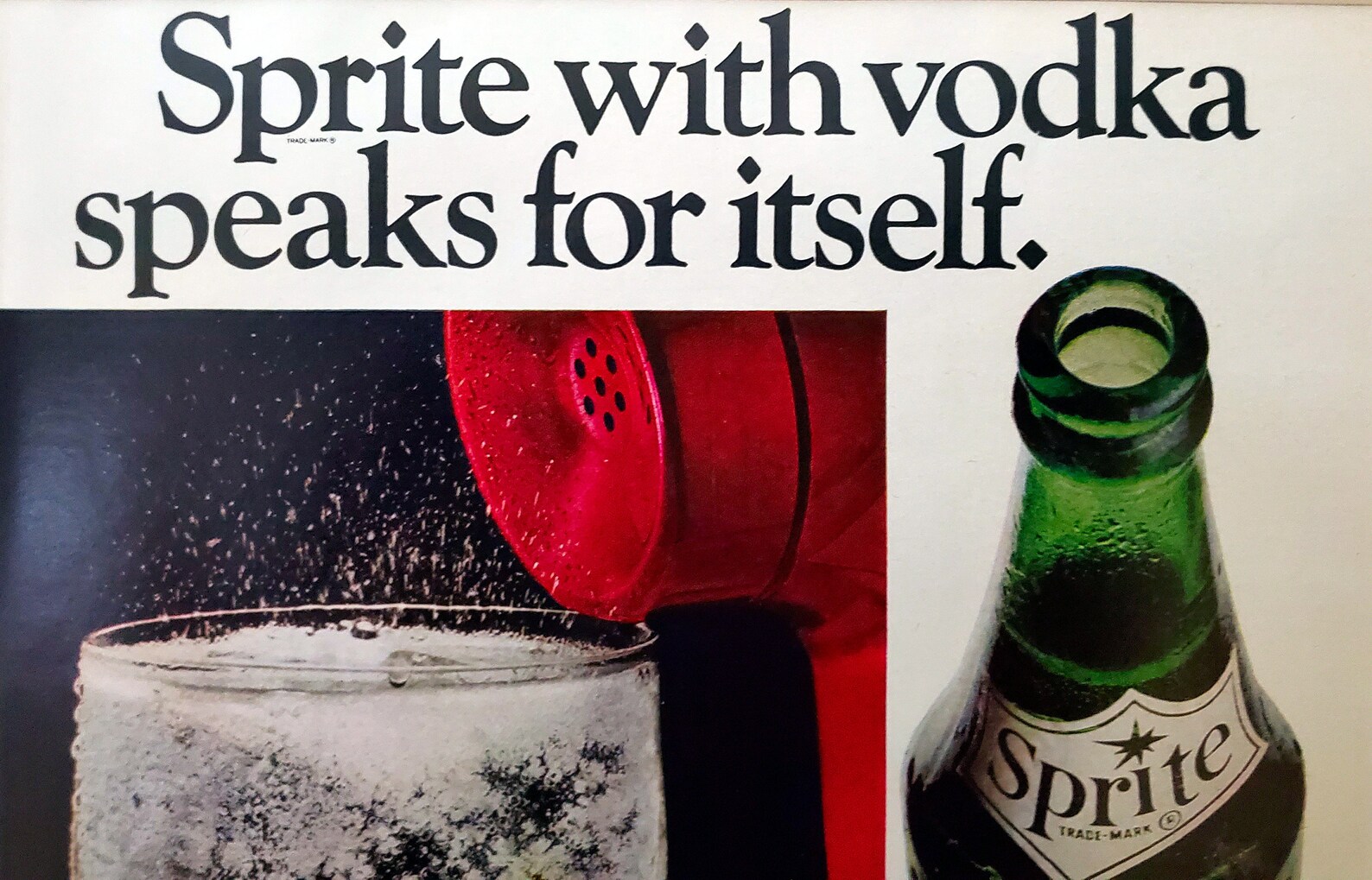 Vintage Sprite Magazine Advertisement , 1960s, Wall-art, Bar-art, Soda ...