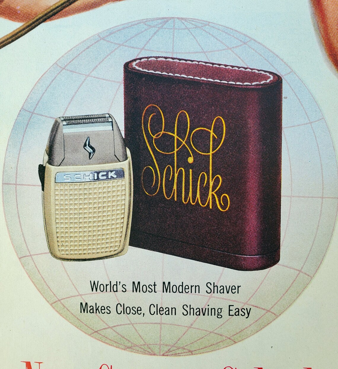 Vintage Schick Electric Razor Print Advertisement, 1950s, Wall-art ...