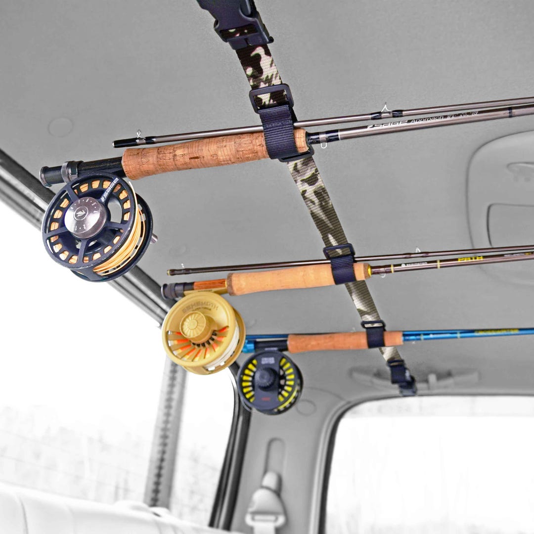 Fly Fishing Rod Rack - Gray RELV Camo - Fly Fishing Gifts, Fly Rod Rack ...