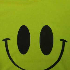 New Fun SMILEY FACE Novelty Joke High Quality Rare Loose Fit Cotton T ...