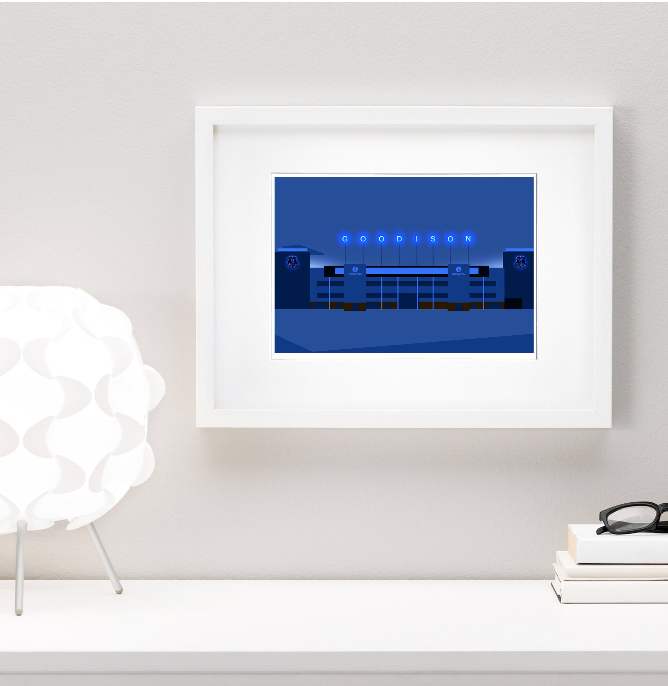 Mounted Goodison Park. Landscape Format Giclee Print. View of - Etsy