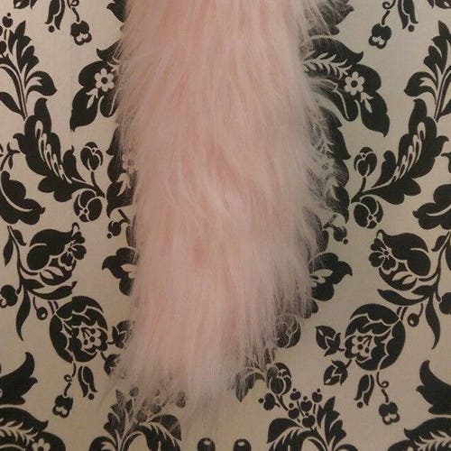 Pastel Pink White Tip Fox Tail & Fox Ears Headband Cosplay | Etsy Australia