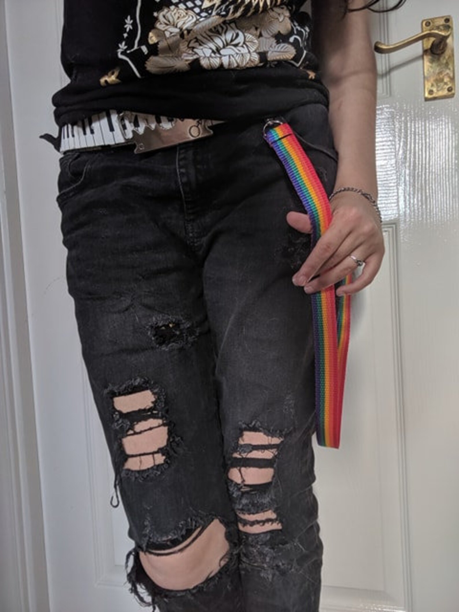 Rainbow Webbing Clothing Straps | Etsy