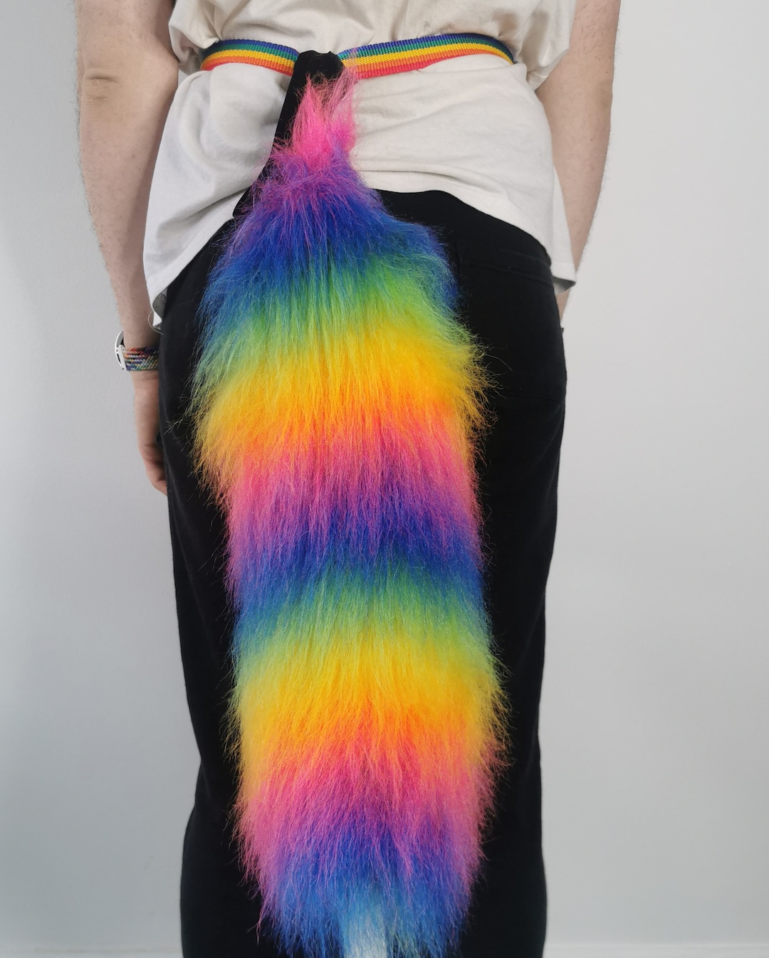 Rainbow Costume 19inch Tail - Etsy