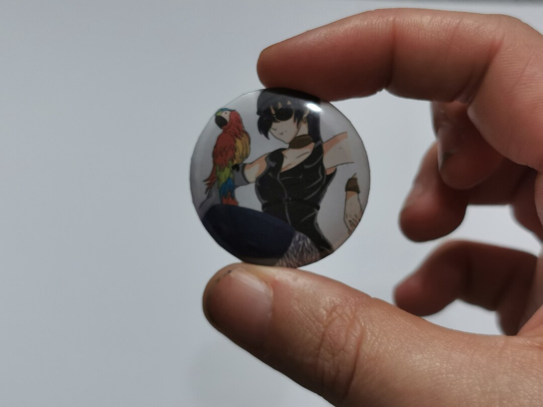 Linda pirate Button Badge - Etsy