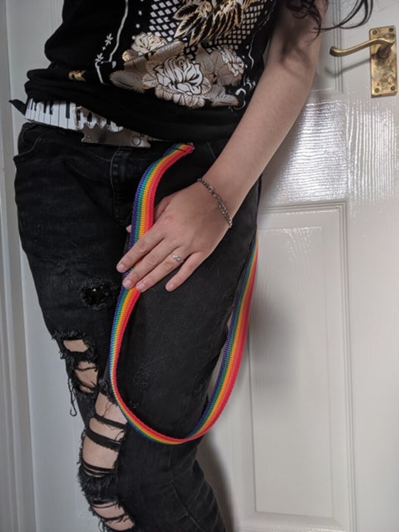 Rainbow Webbing Clothing Straps - Etsy