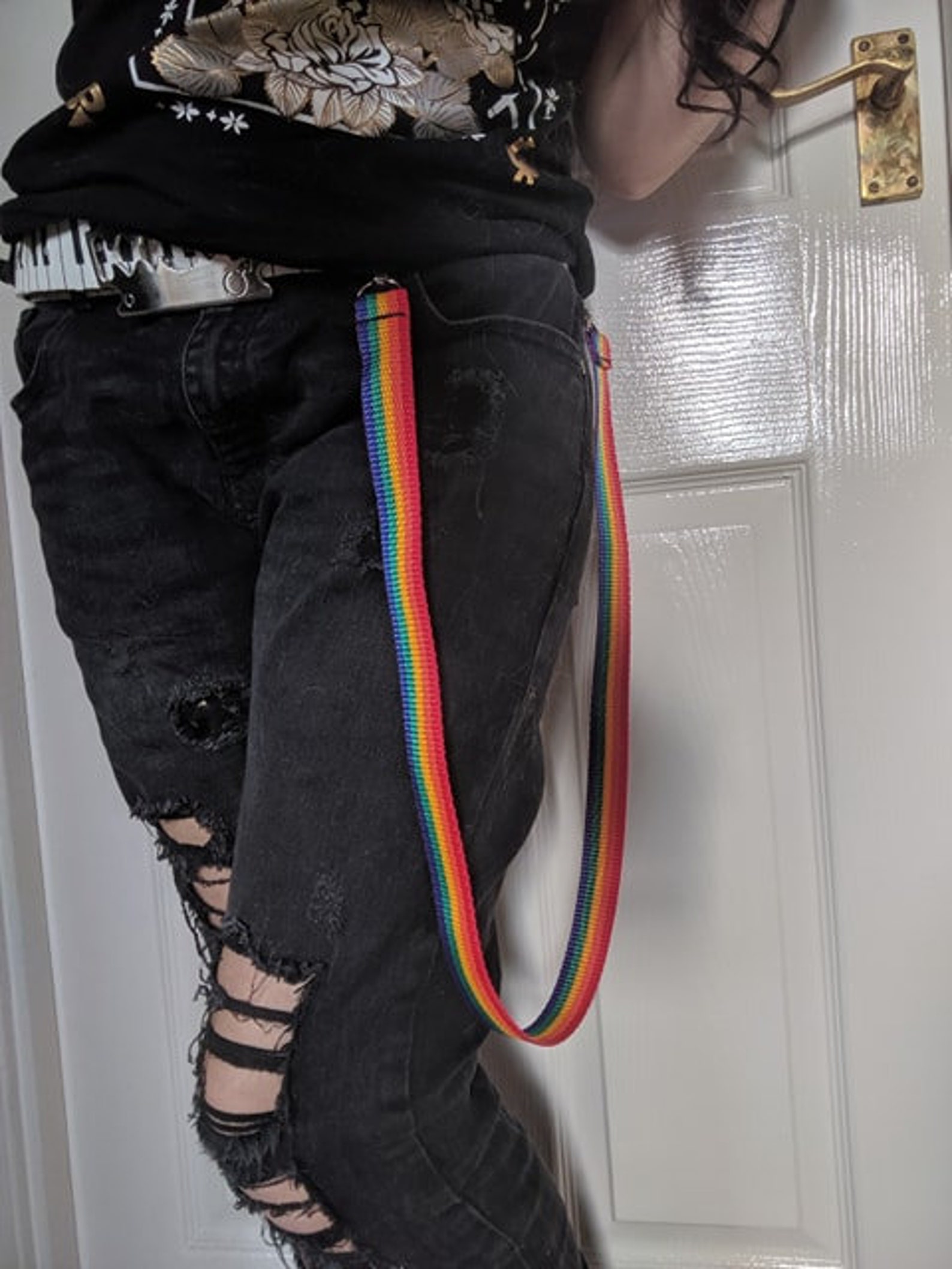 Rainbow Webbing Clothing Straps | Etsy